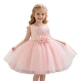 ATORRE Flower Girls Dress Round Neck Sleeveless Stylish Princess ...