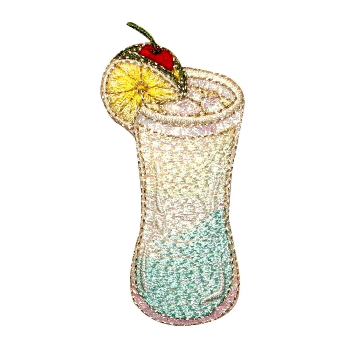 ID 1154Z Fruity Cocktail Patch Vacation Mixed Drink Embroidered Iron On ...