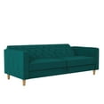CosmoLiving Liberty Futon with Storage, Green Velvet - Walmart.com