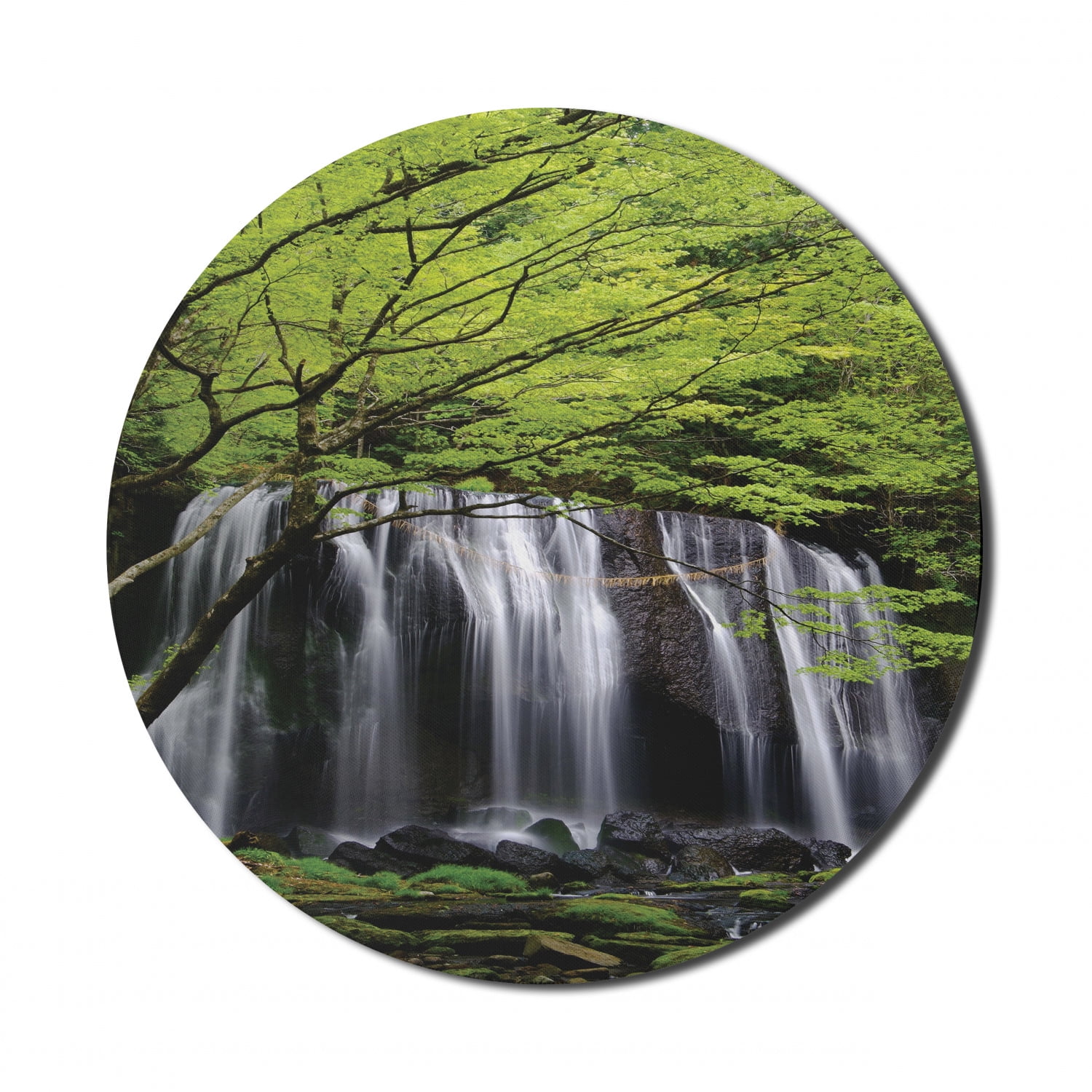 Waterfall Mouse Pad for Computers, Multiple Waterfalls Surrounded by ...