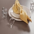 12pcs Transparent Acrylic Napkin Ring Set - Square Reusable Holders for ...
