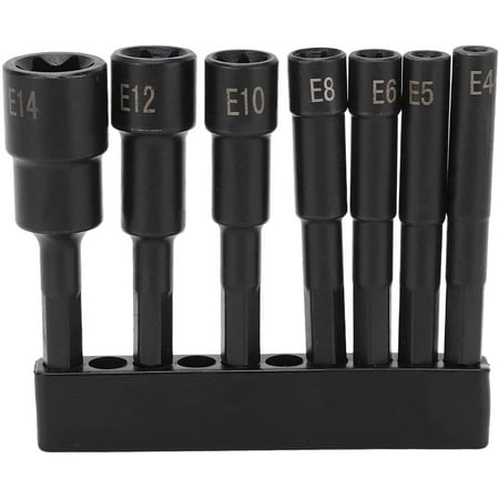 7PCS/Set Hexagonal Plum Blossom Socket Chuck, Socket Adapter Set1/4in ...