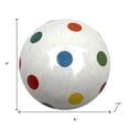 Set of Six Blue Green Off White And Red Polka Dots Ceramic Drawer Pull ...