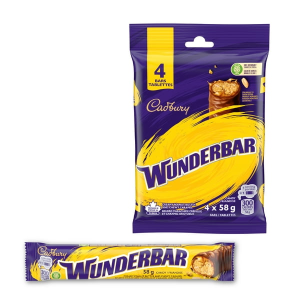 Cadbury Wunderbar Chocolatey Candy Bars, 4 pack, 232 g - Walmart.ca