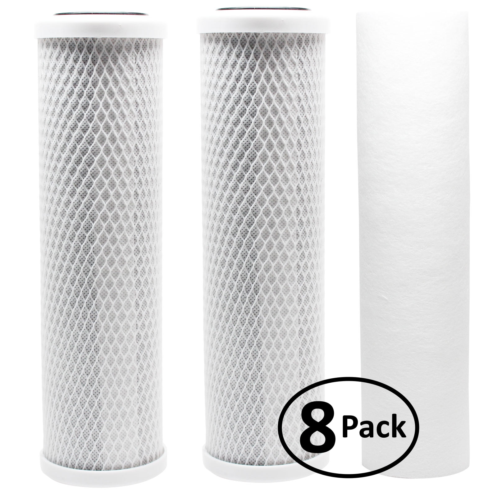 8-Pack Replacement for Filter Kit for AquaFX Bar-100-GLA RO System ...