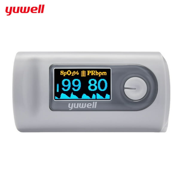 Yuwell YX301 Pulsioxímetro Monitor de Saturación de Oxígeno en la Sangre con Punta de Dedo ...
