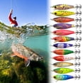 Youthyao 12PCS Realistic Squid Fishing Lures With Hook Glowing Shrimp ...