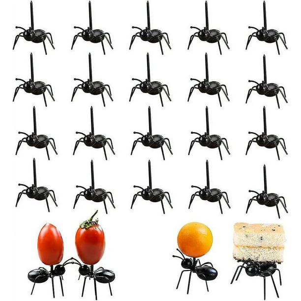 Set of 120 Plastic Ant Fruit Forks - Fun Decorative Toothpicks for Kids ...