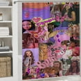 4 Piece Brat-Z0 Shower Curtain Sets with Rugs, Toilet Lid Cover, Bath ...