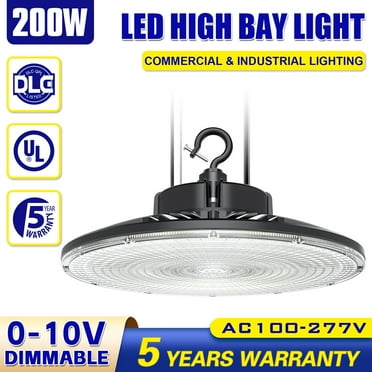 200W High Bay LED Light UFO Lighting 29,000lm Output IP65 Waterproof ...