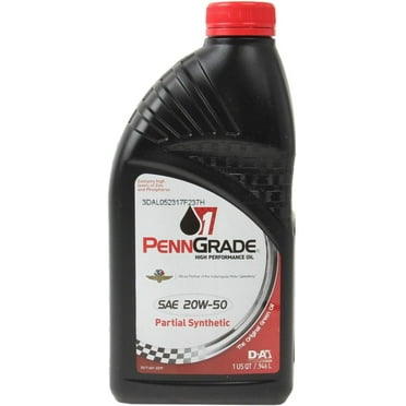 PENN GRADE 1 71196, Synthetic Blend High Performance Oil SAE 20W-50, 12 ...