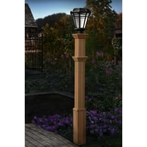 Vita 6"L x 6"W x 74"H Sturbridge Vinyl Lamp Post, White, VA94428 ...