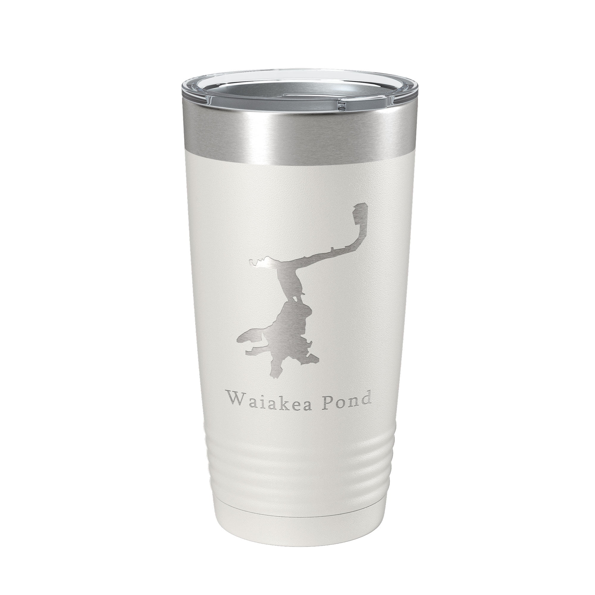 Waiakea Pond Tumbler Lake Map Travel Mug Insulated Laser Engraved ...