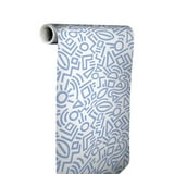 Aelfie Periwinkle Doodle Abstract Peel & Stick Wallpaper - Walmart.com