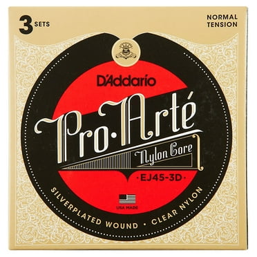 D'Addario EJ43 Pro-Arte Nylon Classical Guitar Strings, Light Tension ...