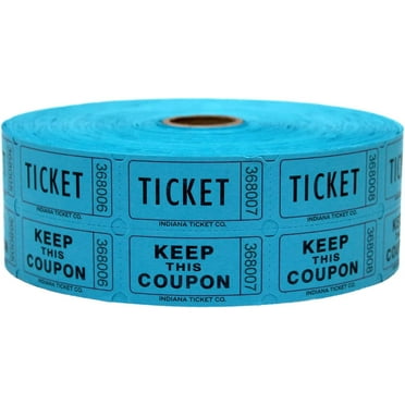 PM, PMC59004, Numbered Double-Ticket Roll, 2000 / Roll, Blue - Walmart.com