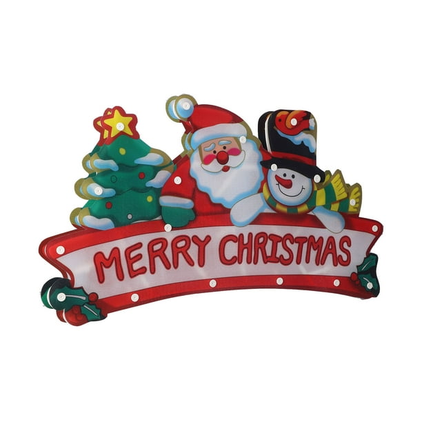 Lighted Holographic Santa Claus,LED Lighted Holographic Santa Lighted ...