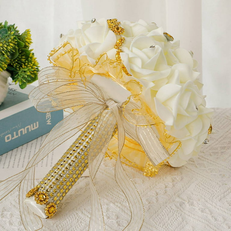 Gold Wedding Bridal Bouquet
