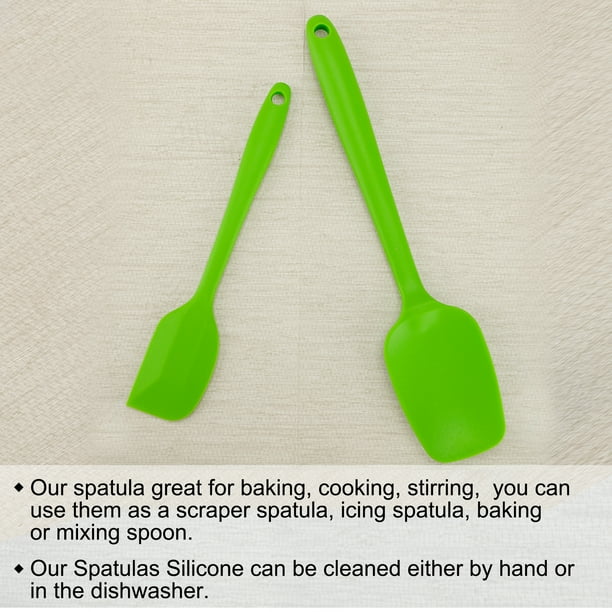2pcs Kitchen Cooking Silicone Spatula Set Heat Resistant Turners ...