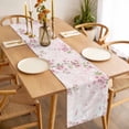 Cherry Blossom Rabbits Cotton Linen Table Runner Japanese Pink Cherry ...
