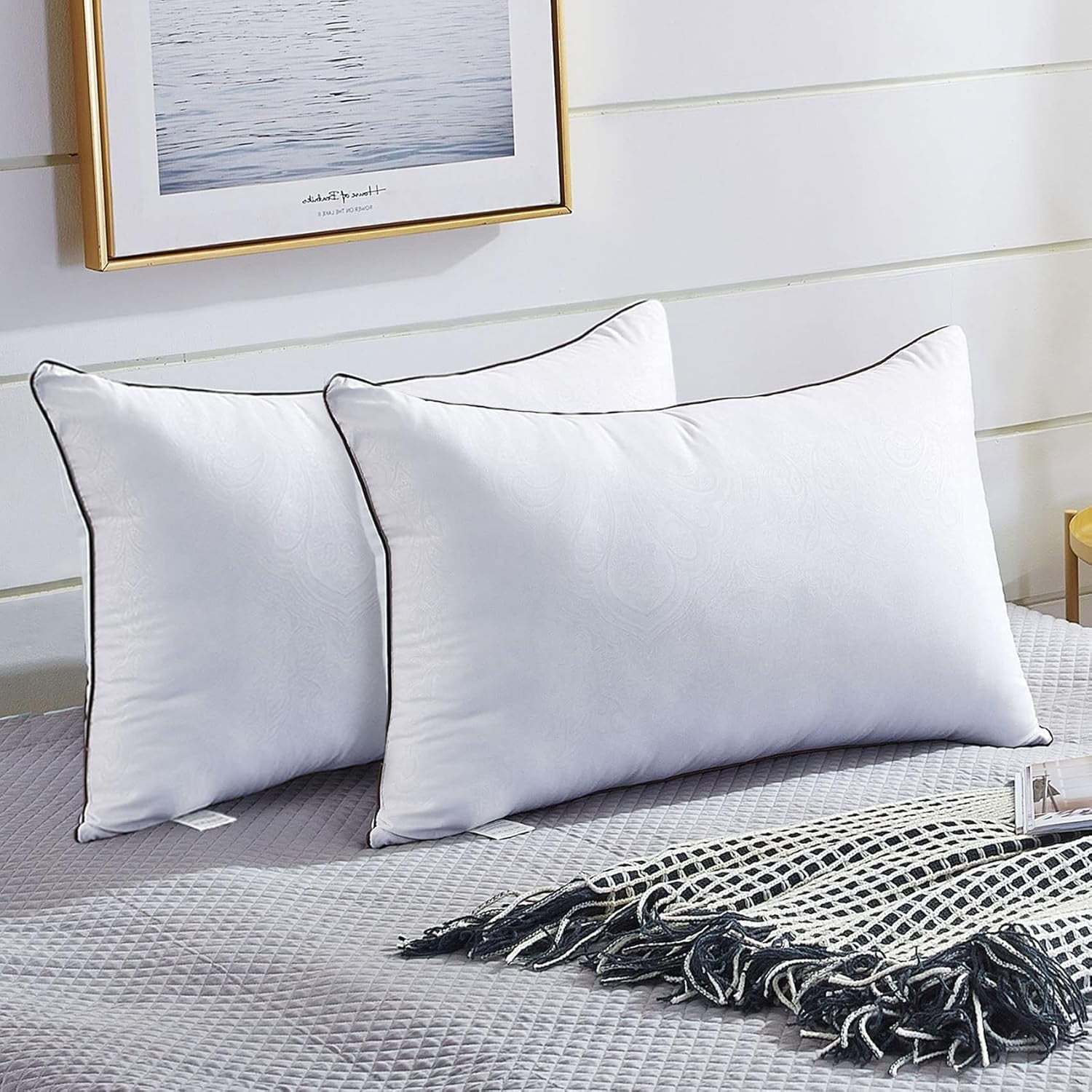 Click here for Siabc-King Size Pillows 2 Pack For Sleeping  Soft... prices