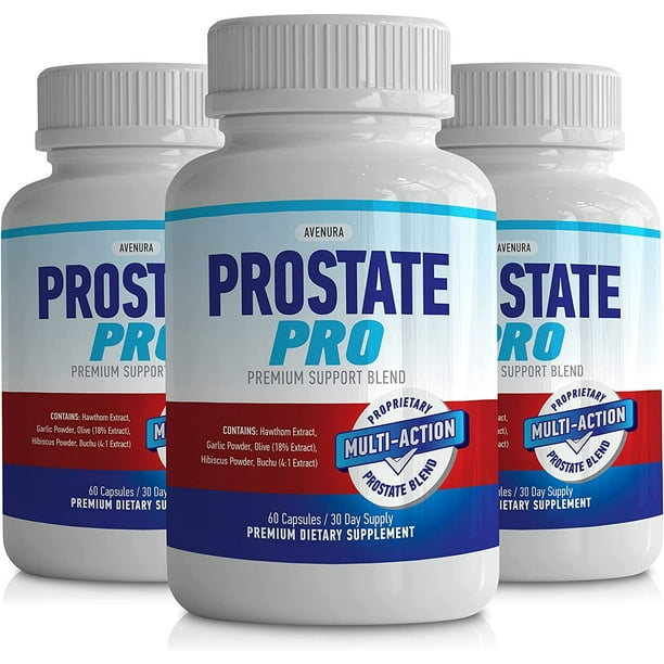 3 Pack Prostate Pro Supplement for Men 180 Capsules - Walmart.com