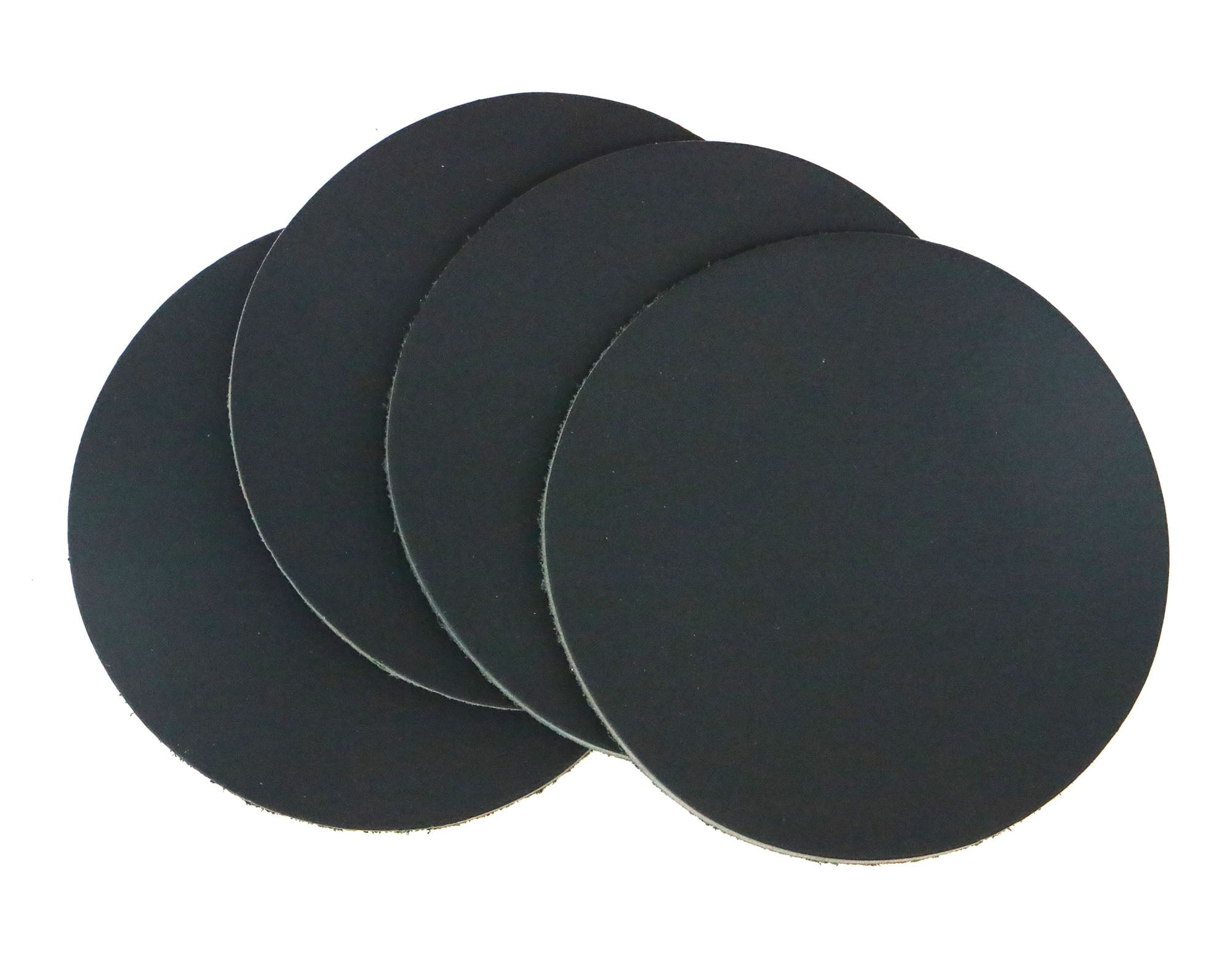 Black West Tan Water Buffalo Leather, Round Coaster Shapes, 4"x4 ...