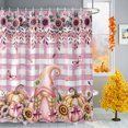 Bathroom Shower Curtain Autumn Sunflowers Pumpkins Waterproof Shower ...