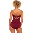 Time And Tru Womens And Womens Plus Bandeau Twist Front One Piece