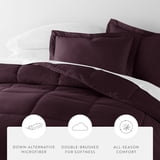 8-Piece Bedding Bundle with Comforter Set, Bed Sheets & Bed Skirt in ...