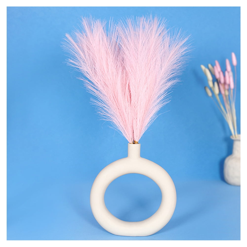 Pampas Grass Decor Artificial Silk Cloth Fake Plants Fluffy Reed Grass ...