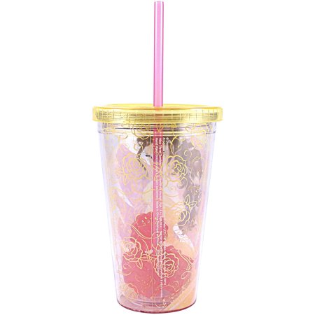 Silver Buffalo DP48087Q Disney Princess Belle Plastic Cold Cup with ...