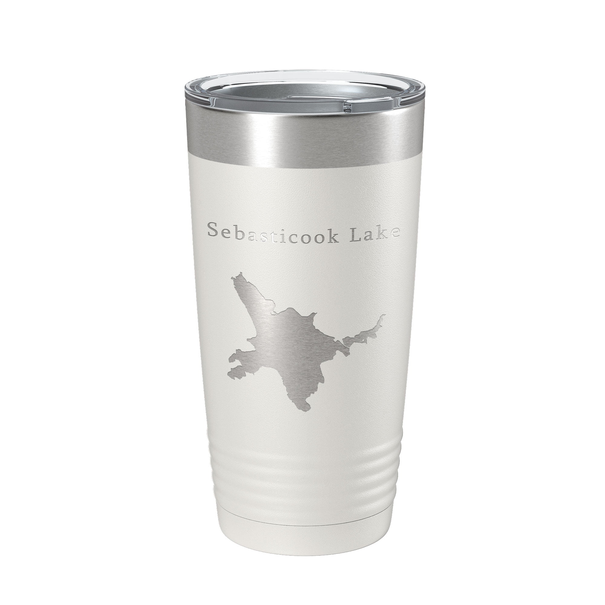 Sebasticook Lake Map Tumbler Travel Mug Insulated Laser Engraved Coffee ...