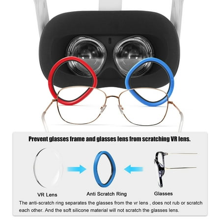 VR Headset Anti-scratch Silicone Lens Covers Set Washable VR Headset ...