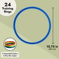 24 Pack Agility and Speed Training Rings for Trainers, Gyms, Athletics ...