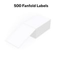 Core Innovations 4" x 6" Direct Thermal Shipping Labels – 500 Fanfold ...