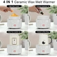 Ceramic Wax Melt Warmer, Fragrance Wax Warmer 4-in-1 Electric Candle ...