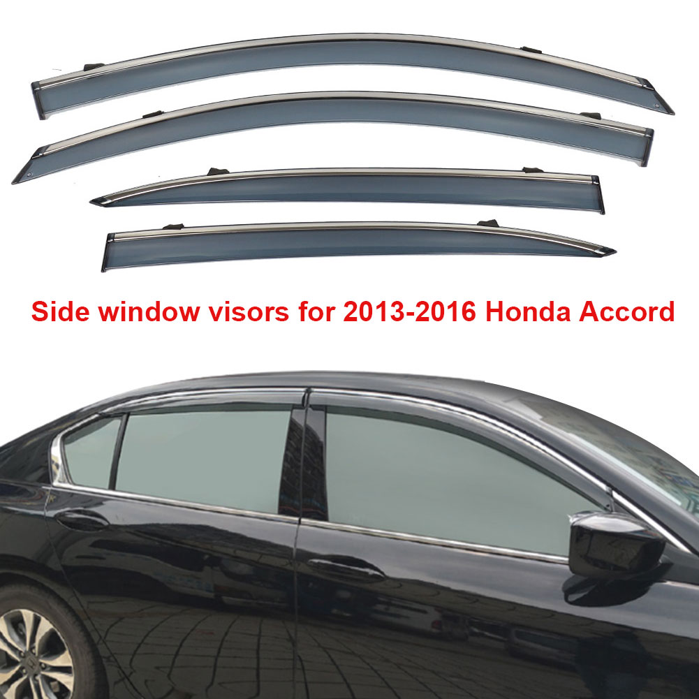 Wellvisors Side Window Visors Deflectors Rain Guards With Chrome Trim ...