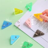 Corner Paper Clip,Triangle Book Page Corner Clips, Bookmark for Reading ...