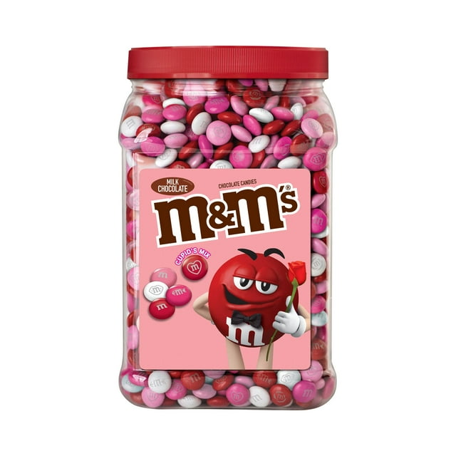 M&M'S Milk Chocolate Valentine's Day Candy Jar, 62 oz. - Walmart.com