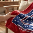 Blanket-American Flag Flannel Soft Warm Cozy Blanket for Sofa and Chair ...