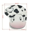 GARENAS Mouse Pad with Wrist Rest Ergonomic Cute Cow - Pad Mat with Gel ...