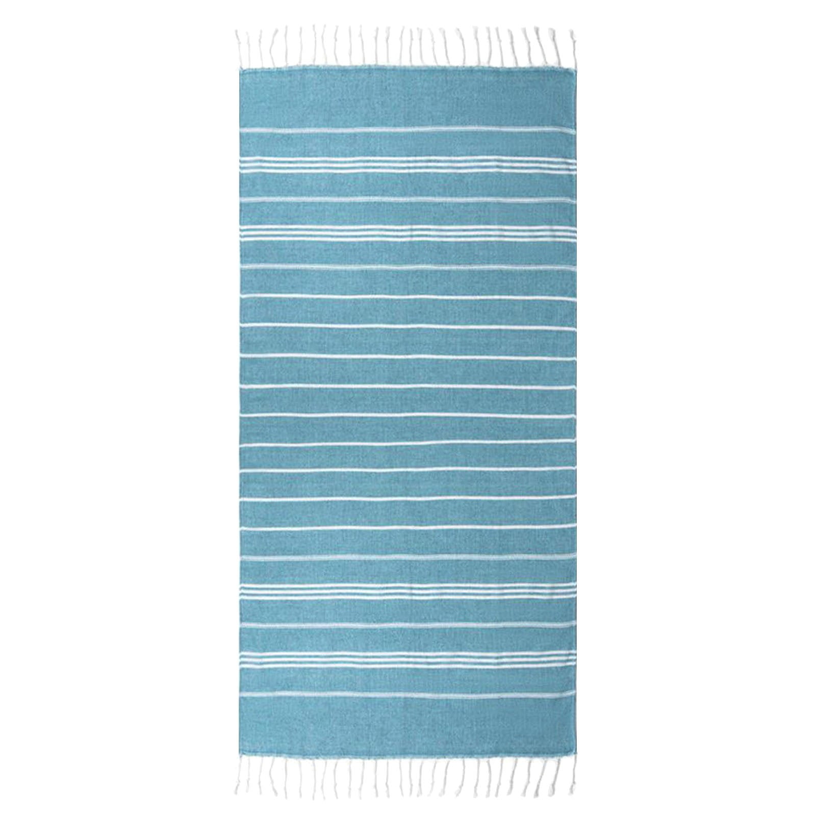 Toalla de playa de estilo turco: Tejido de rayas Material de poliéster ...