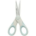Westcott Carbo Titanium, Non-Stick Scissors, 5", for Craft, White/Blue ...