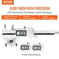 VEVOR 6”150mm Digital Caliper Vernier Micrometer Ruler ABS Zero Setting ...