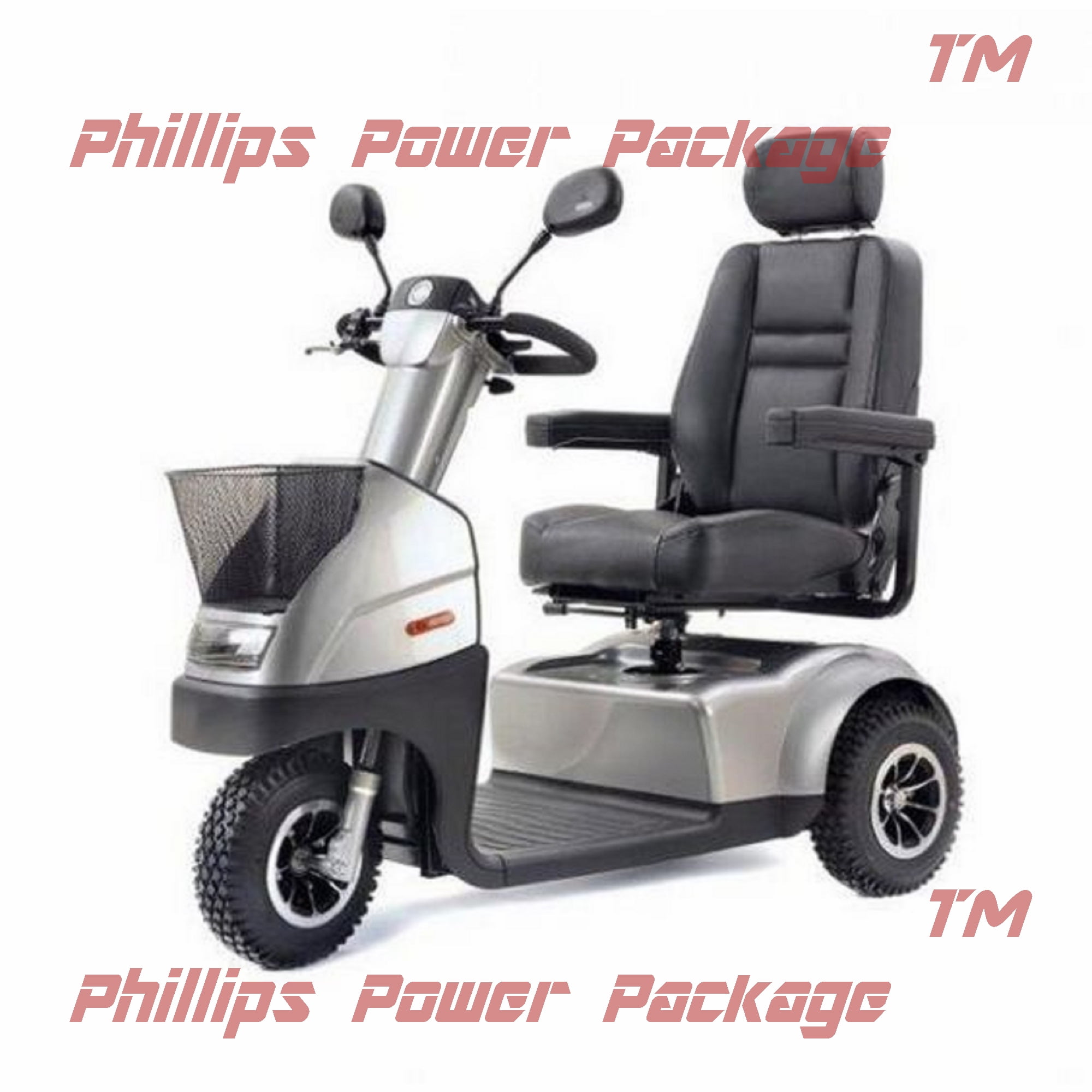 Afikim - Afiscooter C3 Breeze - Mid Size Mobility Scooter - 3-Wheel - Silver - PHILLIPS POWER ...