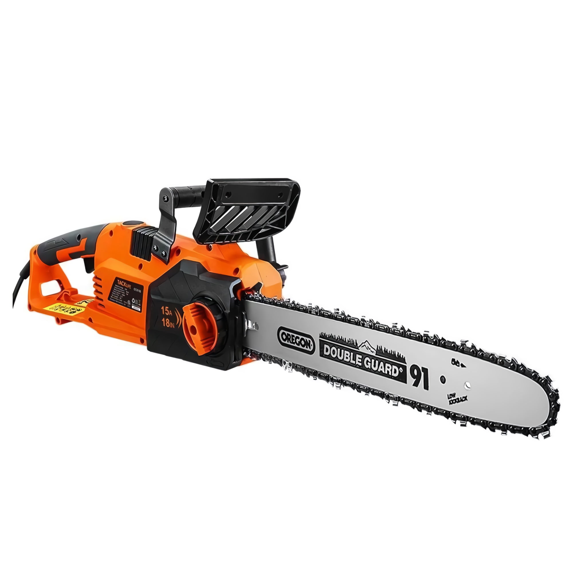 18" Inch Electric Chainsaw, 1800W Corded Chainsaw with Dual Safety ...