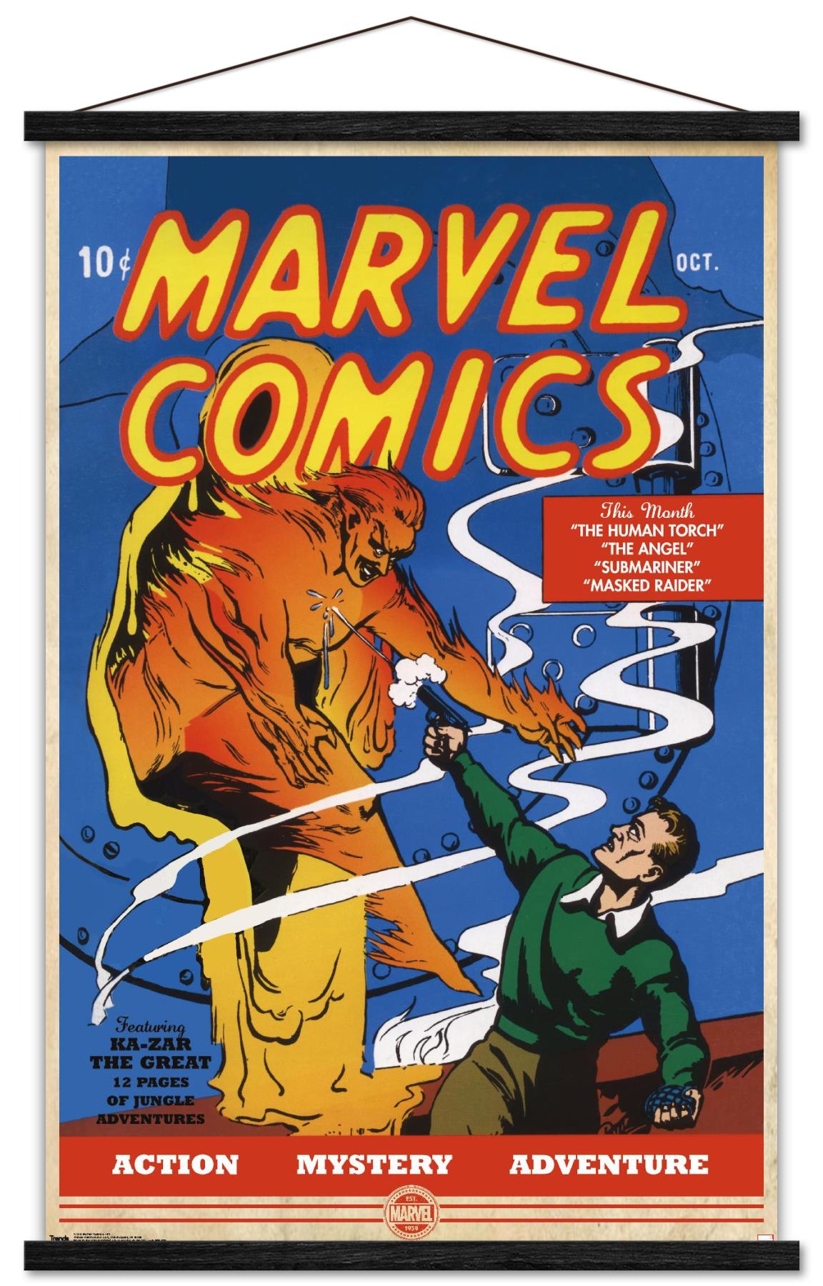 Marvel Comics - The Very First Marvel Comics #1 Wall Poster with ...