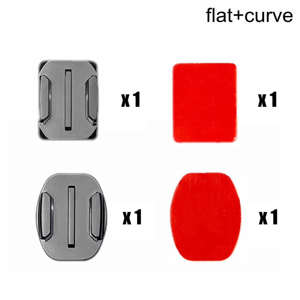 Sports Helmet Camera Base Pad Adhesive Sticker Holder Flat Curved ...