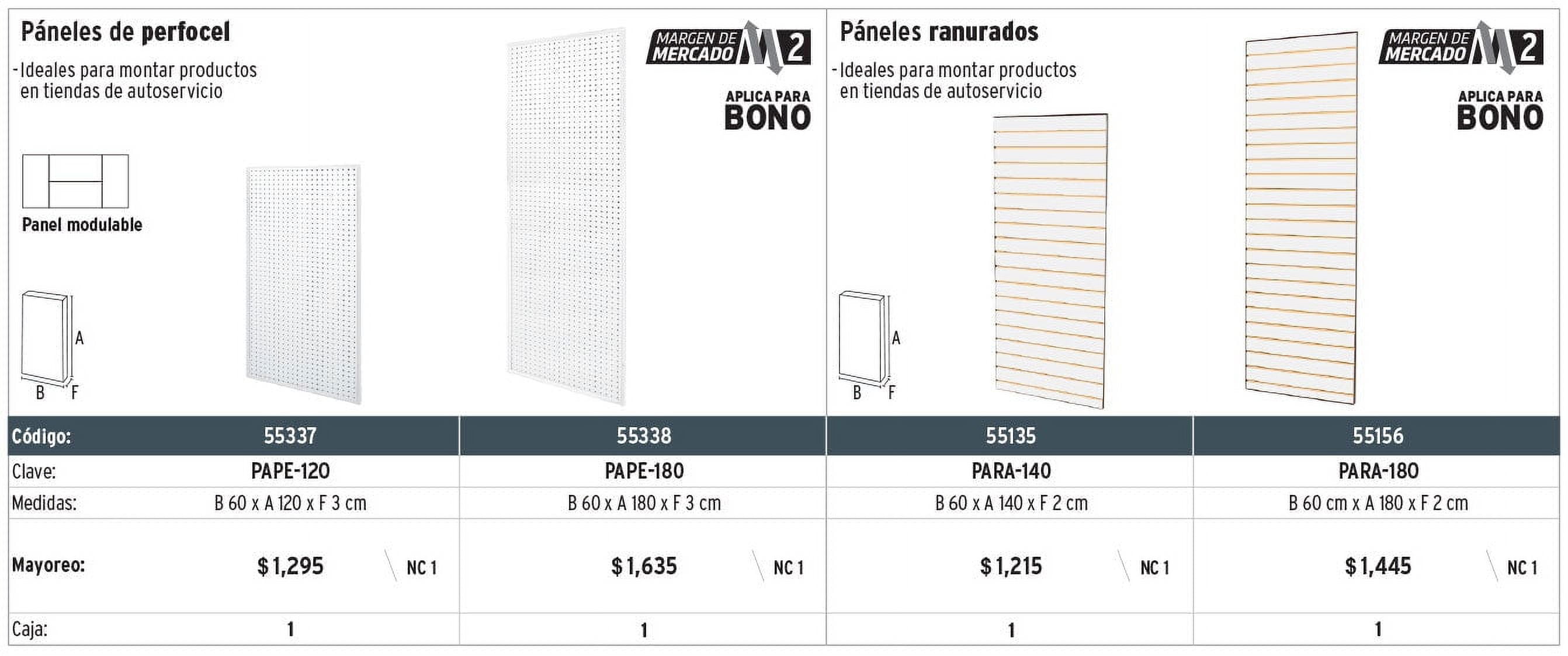 Panel perfocel 60 x 120 cm, Truper Truper PAPE-120 | Bodega Aurrera en ...